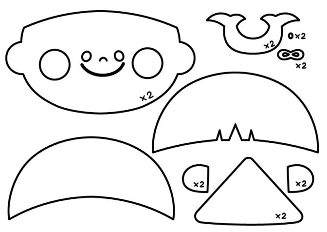 【型紙を保育の便利なフリー素材】5月の壁面無料ダウンロード！ | wosawosa